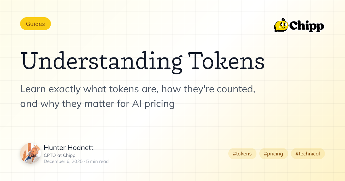Understanding Tokens for AI Agents- Chipp Docs | Build AI Agents